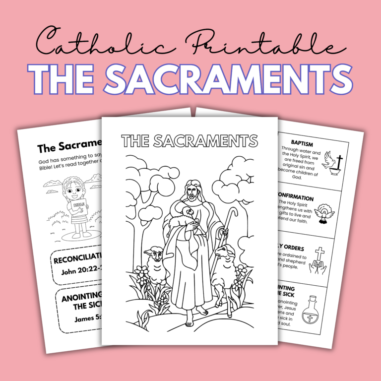 The 7 Sacraments for Kids — Guide + Free Printable – Catholic ...