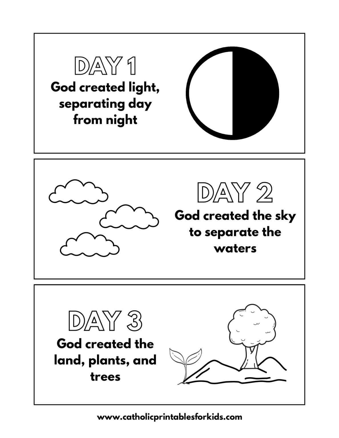 Lesson plan: God’s Creation + Free Printable PDF – Catholic Printables ...