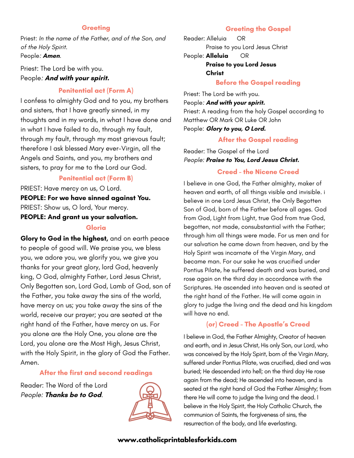 The Mass Explained for Kids: Meeting Jesus at the Altar, Step-by-Step ...