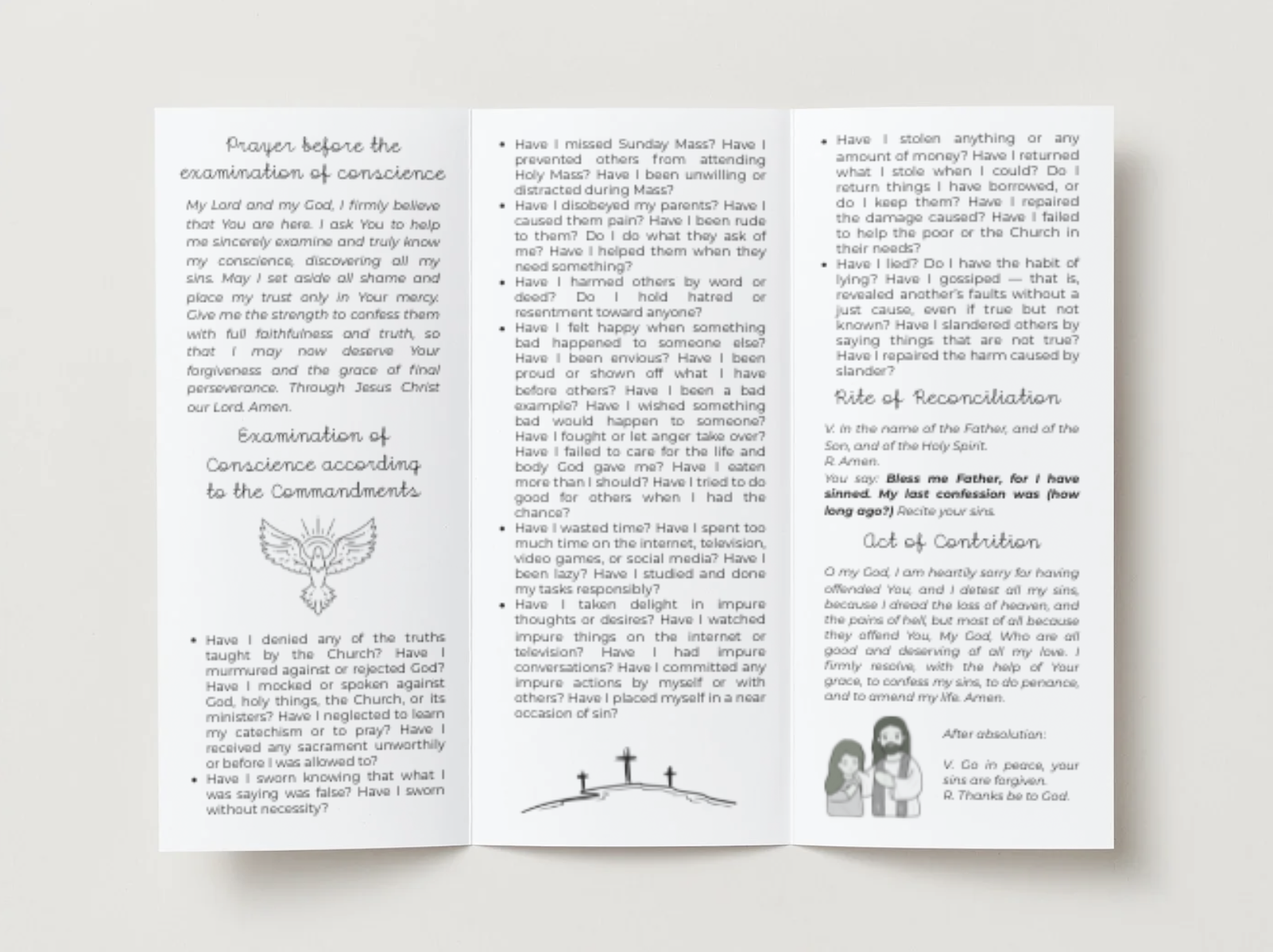 A Short Examination of Conscience for Kids + Free Printable PDF ...