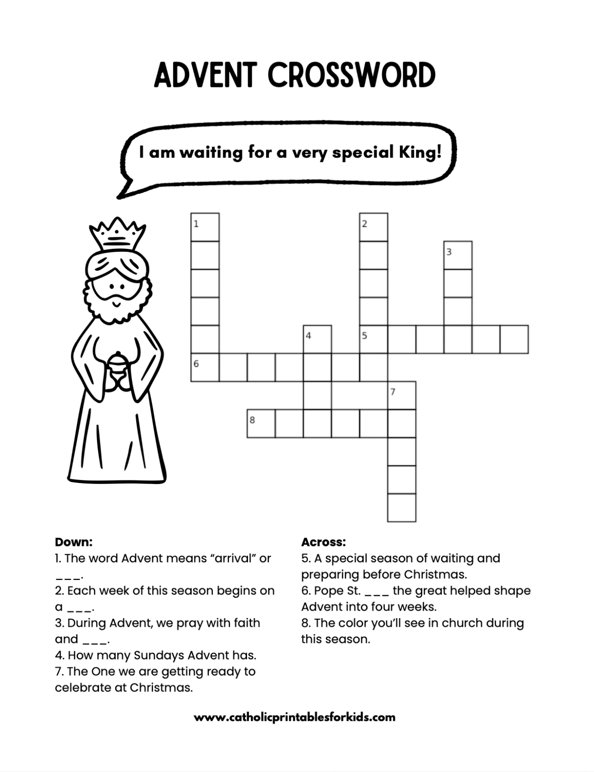 Free Catholic Advent & Christmas Printables for Kids – Catholic ...