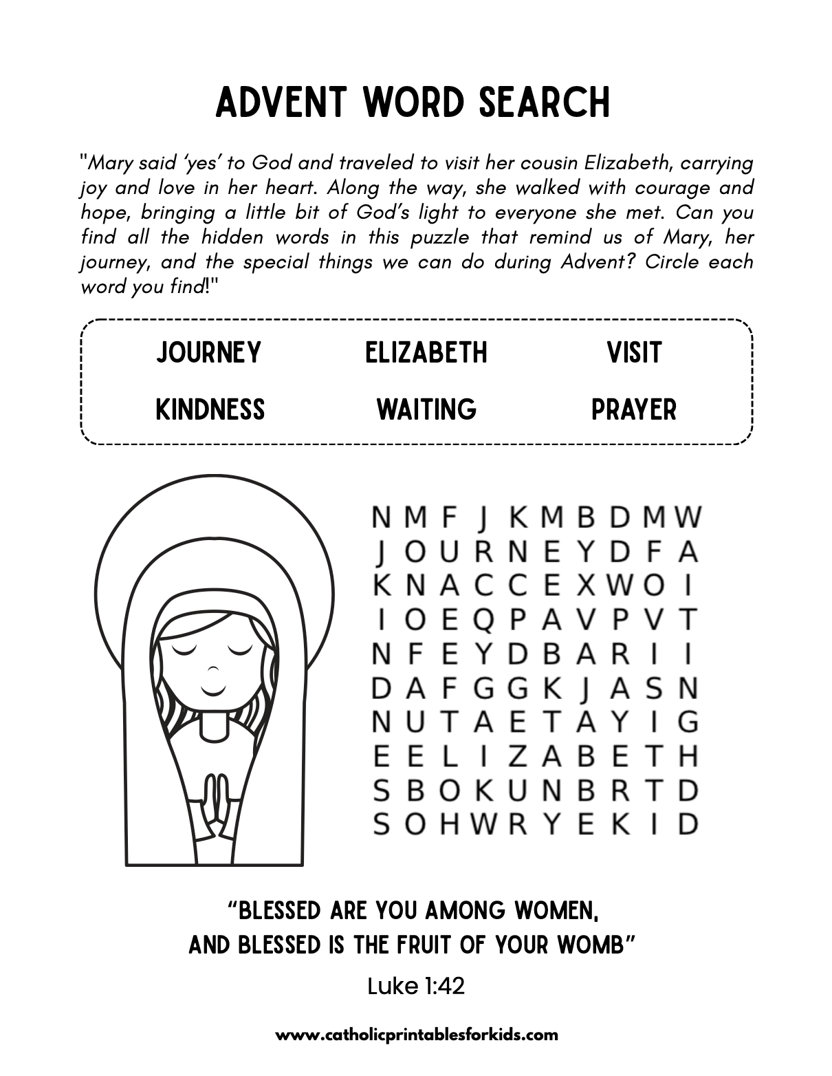 Free Catholic Advent & Christmas Printables for Kids – Catholic ...