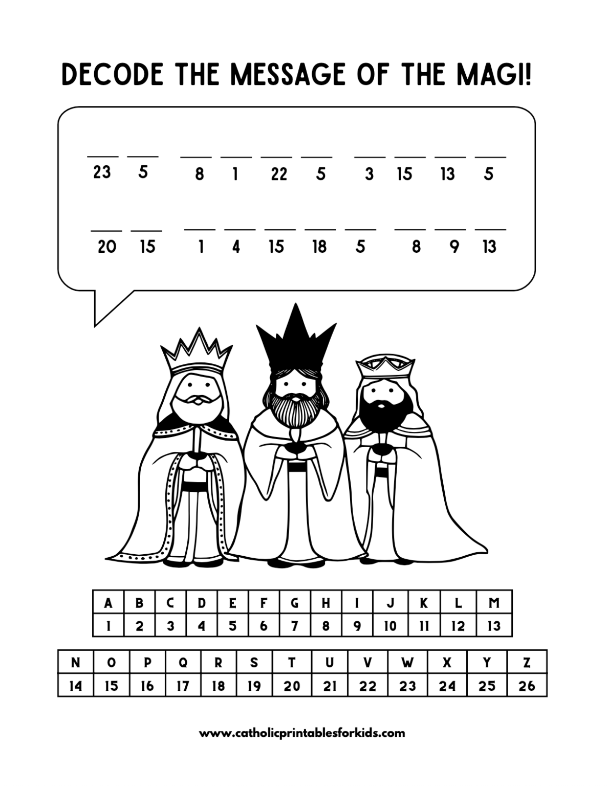 Free Catholic Advent & Christmas Printables for Kids – Catholic ...