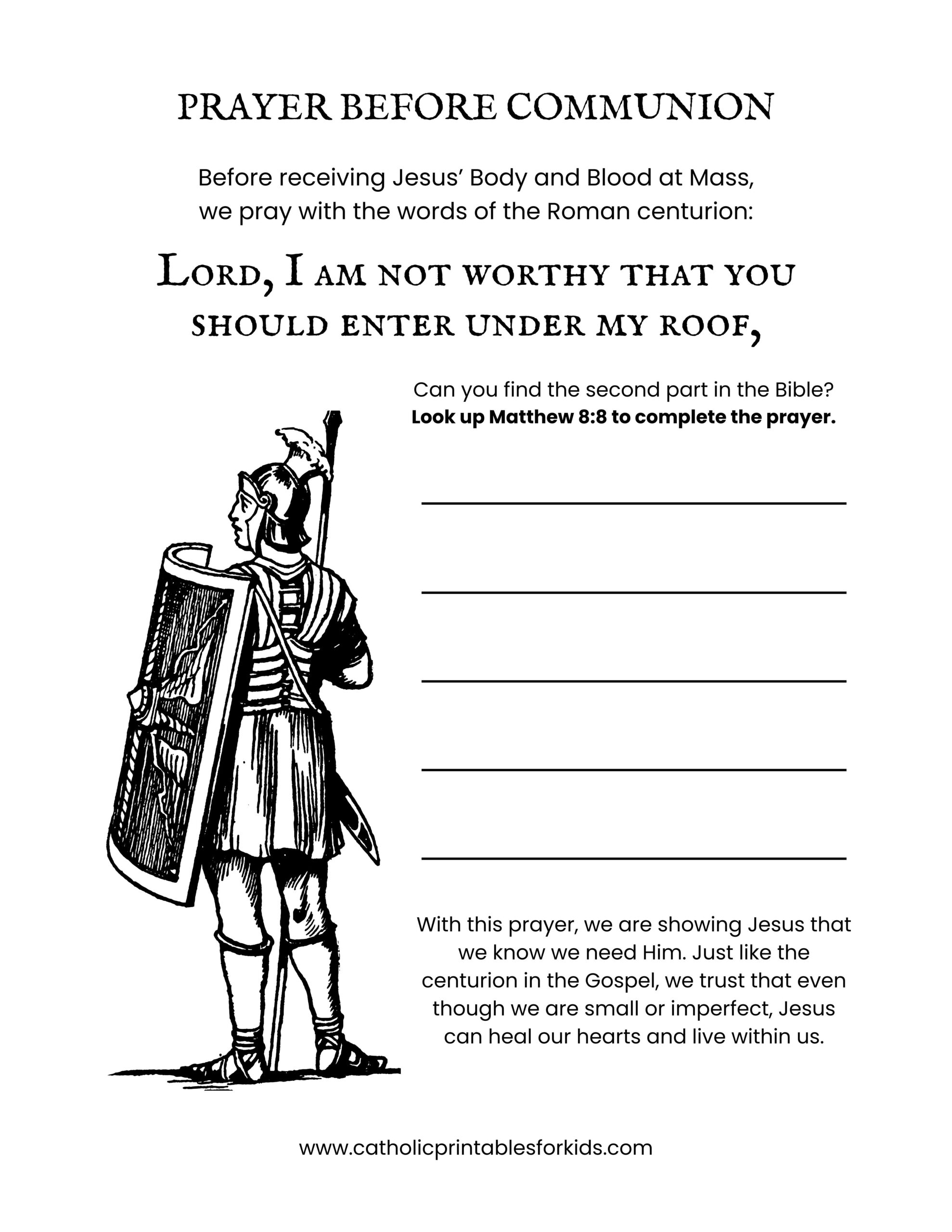 Free Mass Worksheets and Activities – Catholic Printables for Kids